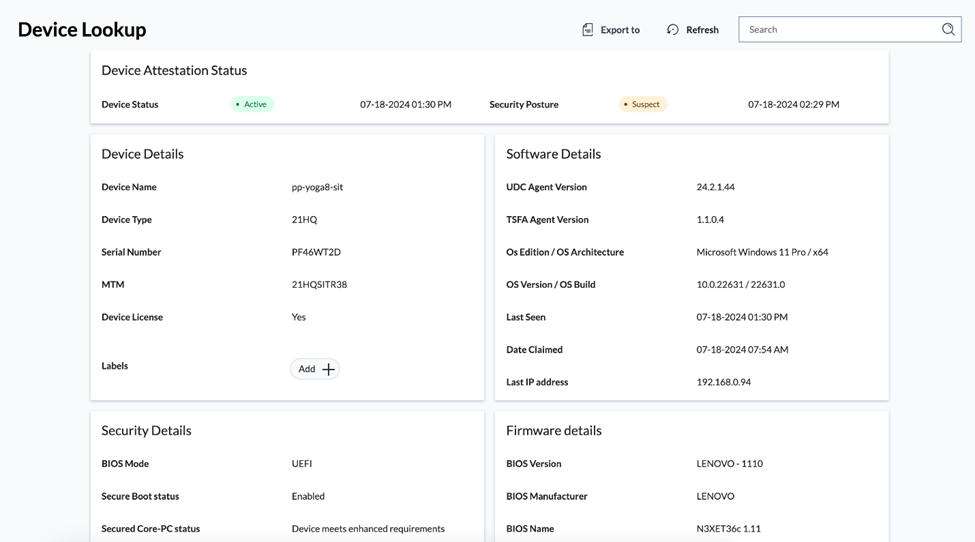 Using Device Lookup